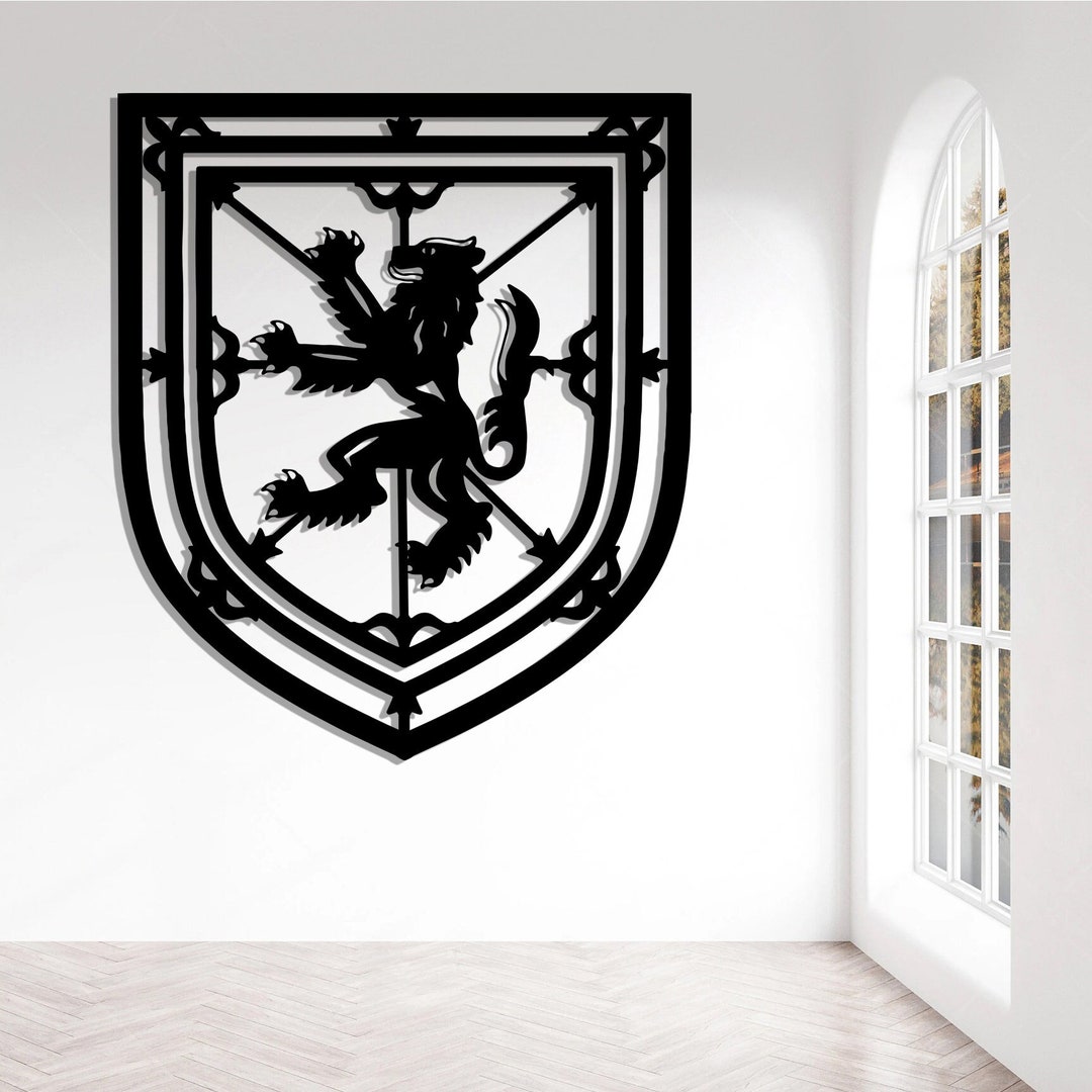 Royal Arms of Scotland, Country Crests, Country Crests Metal Wall Art ...