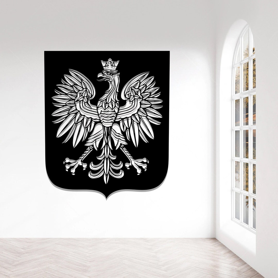Coat of Arms of Congress Poland, Country Crests, Country Crests Metal ...