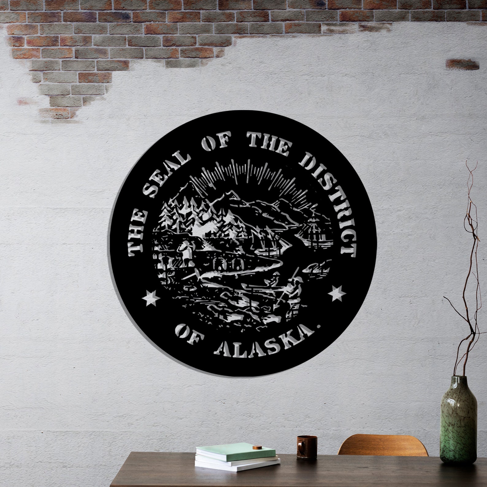 The Seal of the State of Alaska, Country Crests, Country Crests Metal ...