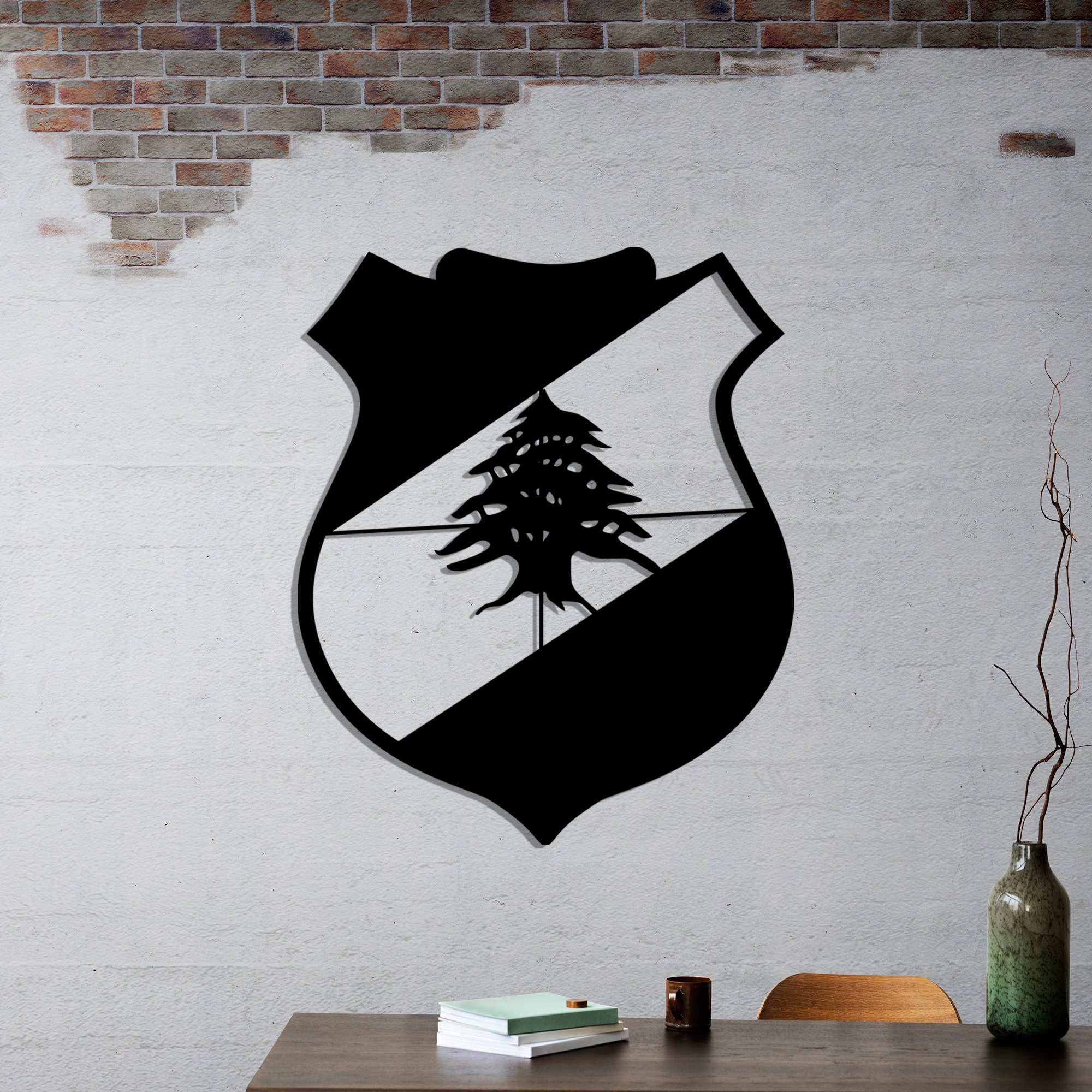 Coat of Arms of Lebanon, Country Crests, Country Crests Metal Wall Art ...