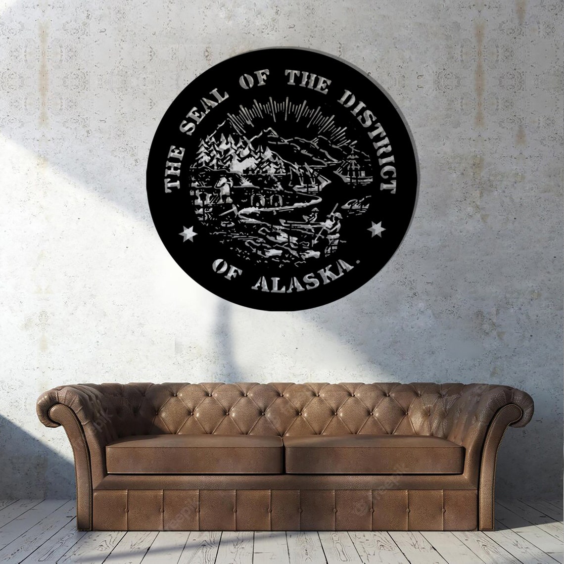 The Seal of the State of Alaska, Country Crests, Country Crests Metal ...