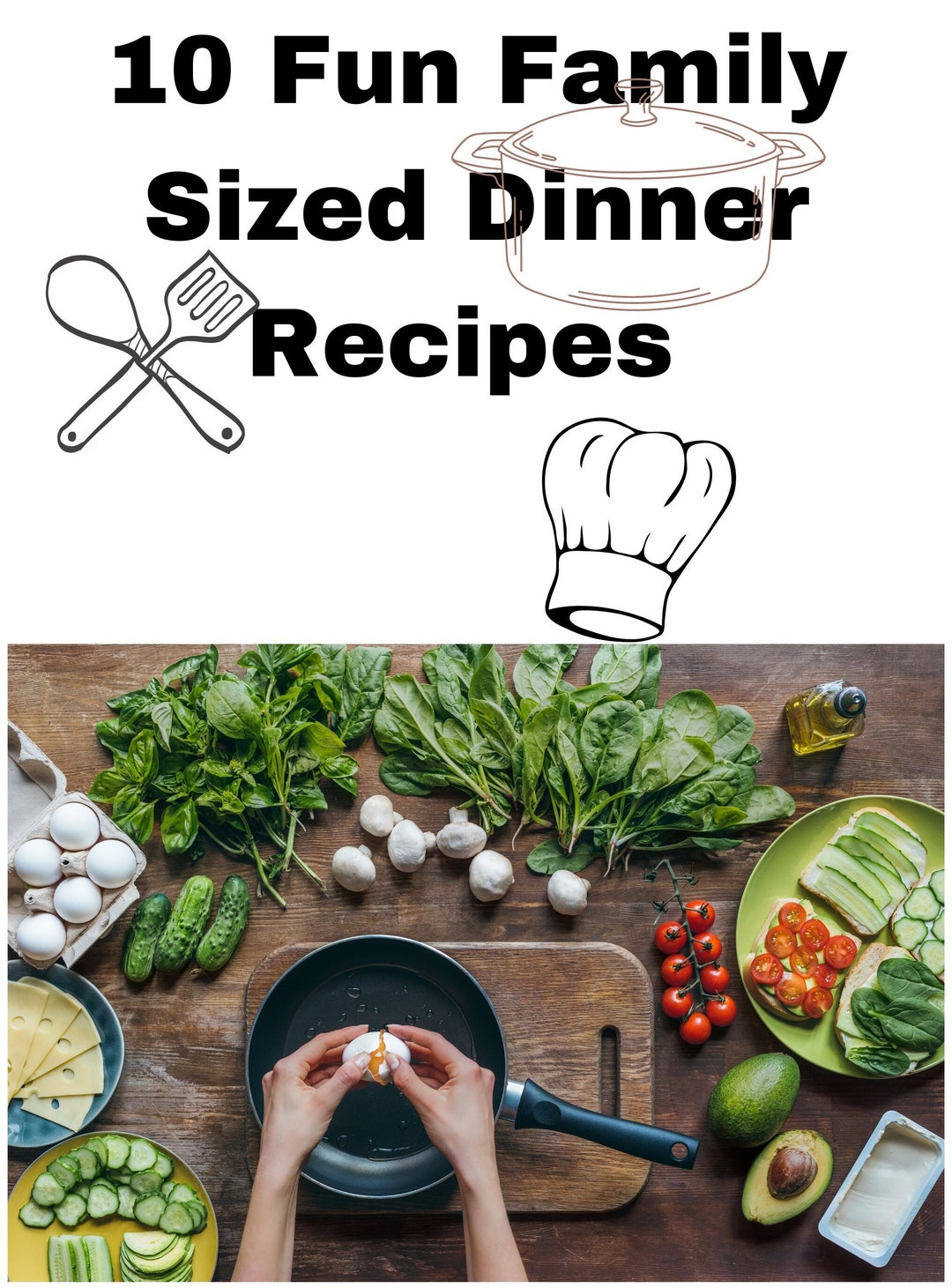 10 Fun Family Sized Dinner Recipes Simple and Delicious Recipes - Etsy
