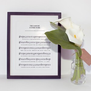 The Sash My Father Wore, Printable Wall Art, Print, Sheet Music, Music ...