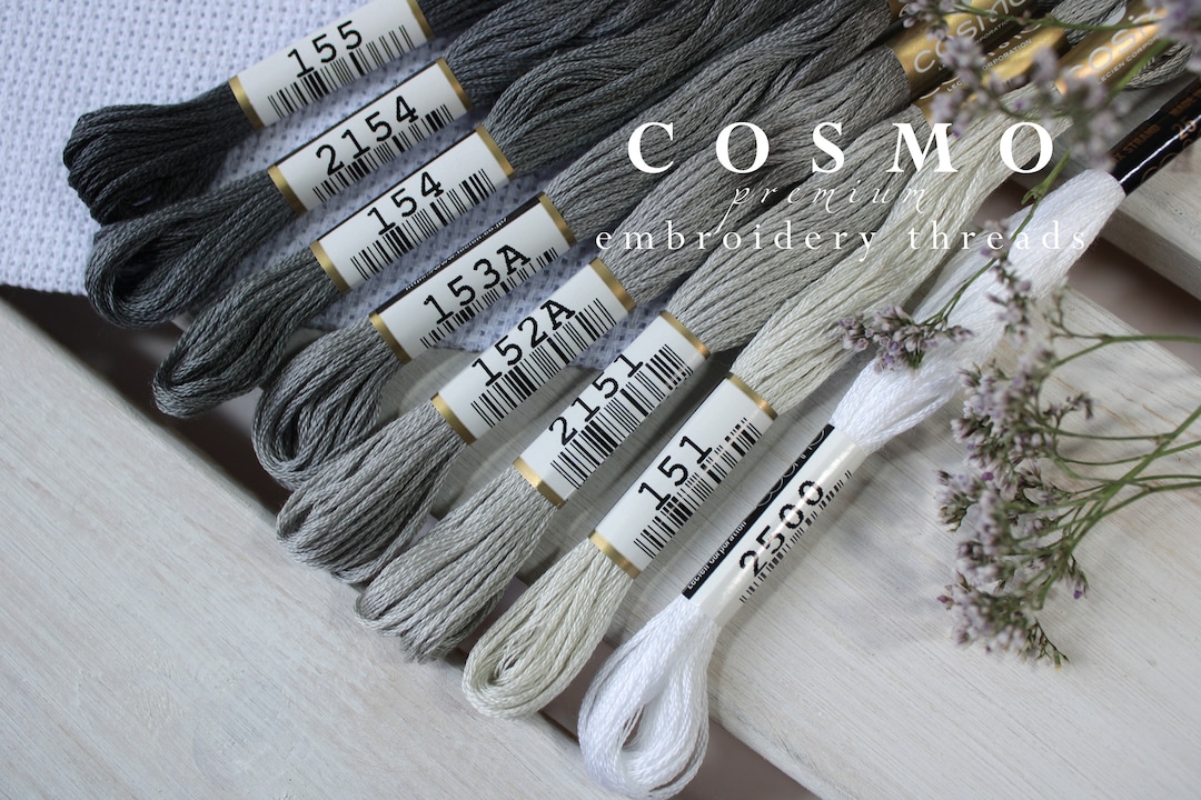 8 Skeins COSMO Embroidery Floss Bundle / Cosmo Thread Set of 8 Pcs ...