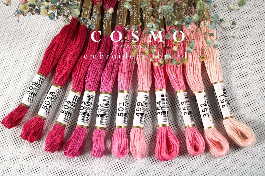 COSMO Embroidery Floss Bundle / Cosmo Thread Set of 11 Pcs / Cosmo ...