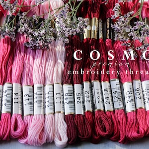 COSMO Embroidery Floss Bundle / Cosmo Thread Set of 19 Pcs / Cosmo ...