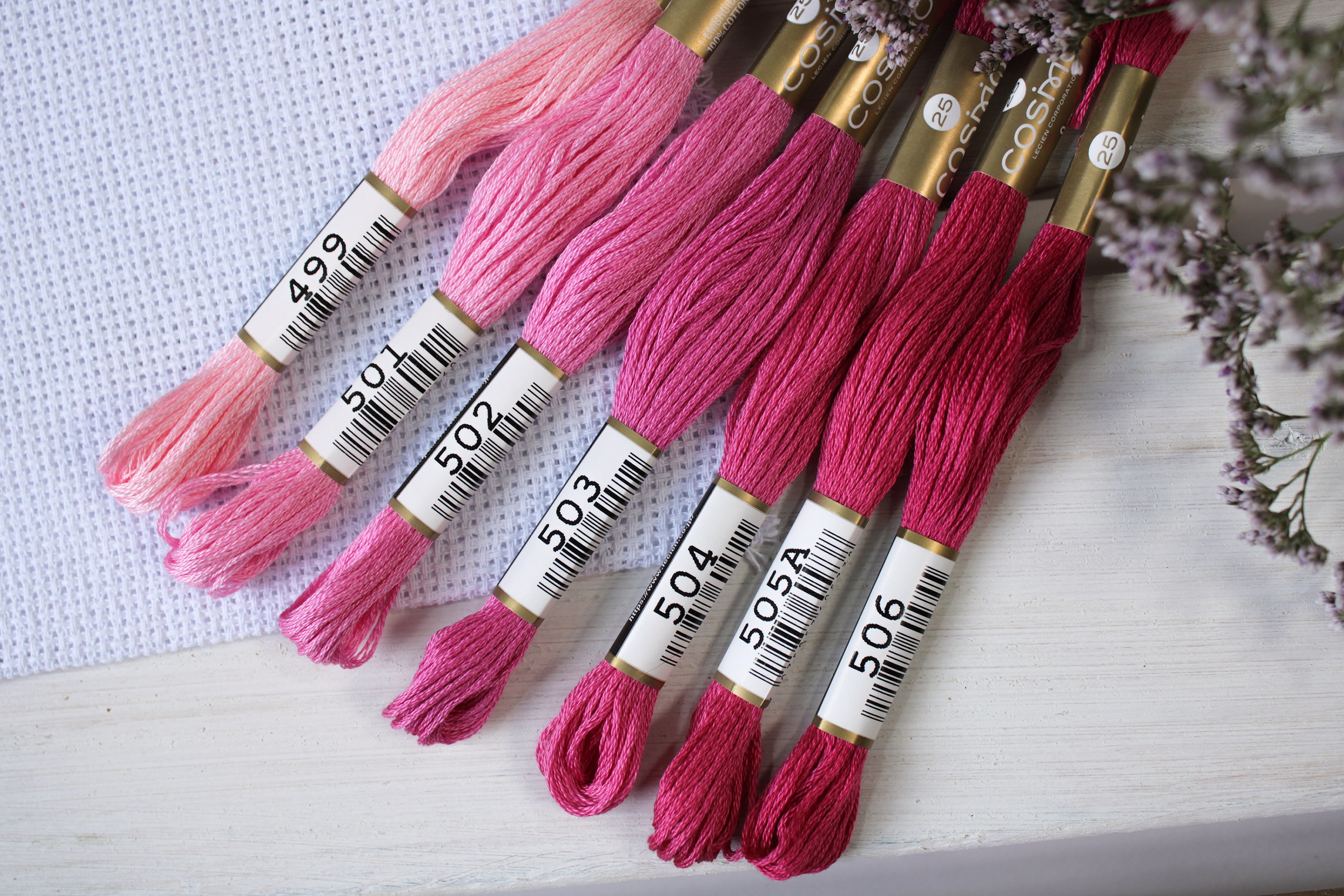 COSMO Embroidery Floss Bundle / Cosmo Thread Set of 7 Pcs / - Etsy