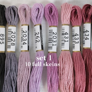COSMO Floss / Cosmo Thread Set of 10 Skeins / COSMO Embroidery Floss ...