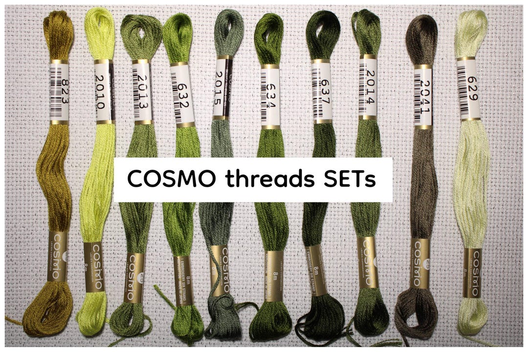 COSMO Floss / Cosmo Thread Set of 10 Skeins / COSMO Embroidery Floss ...