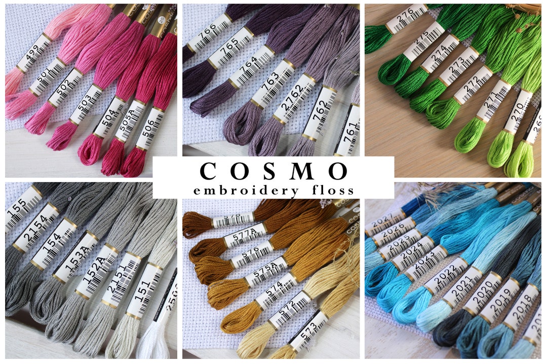 COSMO Embroidery Floss Bundle / Cosmo Thread Set / Cosmo Embroidery ...