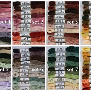 COSMO Floss / Cosmo Thread Set of 10 Skeins / COSMO Embroidery Floss ...