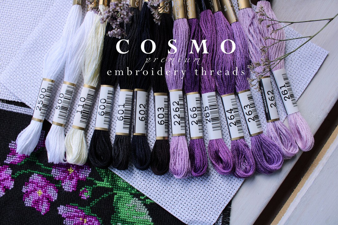 COSMO Embroidery Floss Bundle / Cosmo Thread Set of 14 Pcs / Cosmo ...