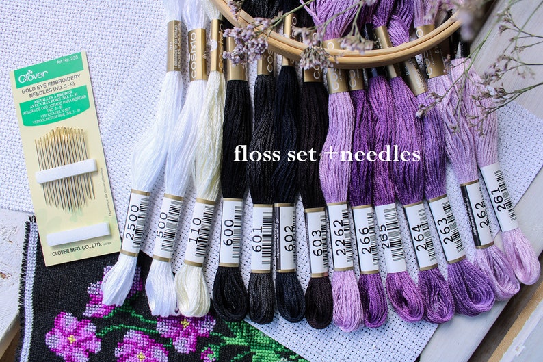 COSMO Embroidery Floss Bundle / Cosmo Thread Set of 14 Pcs / - Etsy