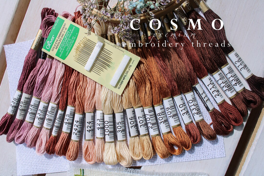 COSMO Embroidery Floss Bundles / Cosmo Thread Set + Needles Set / Cosmo ...
