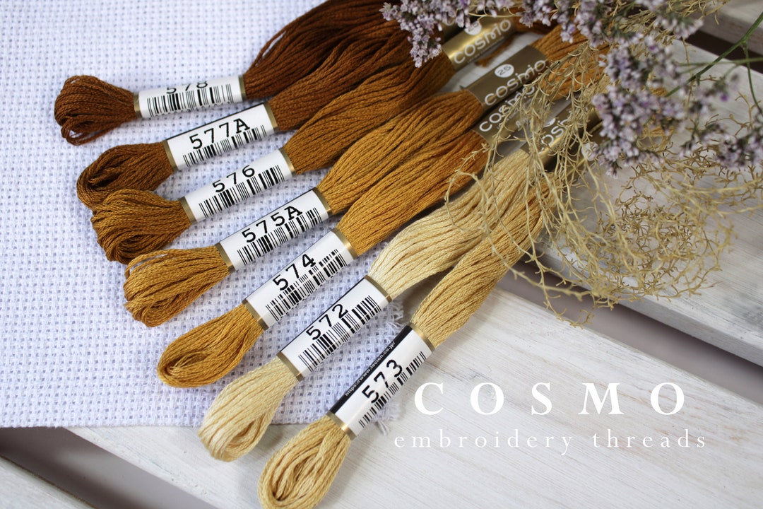 7 Skeins COSMO Embroidery Floss Bundle / Cosmo Thread Set of 7 Pcs ...