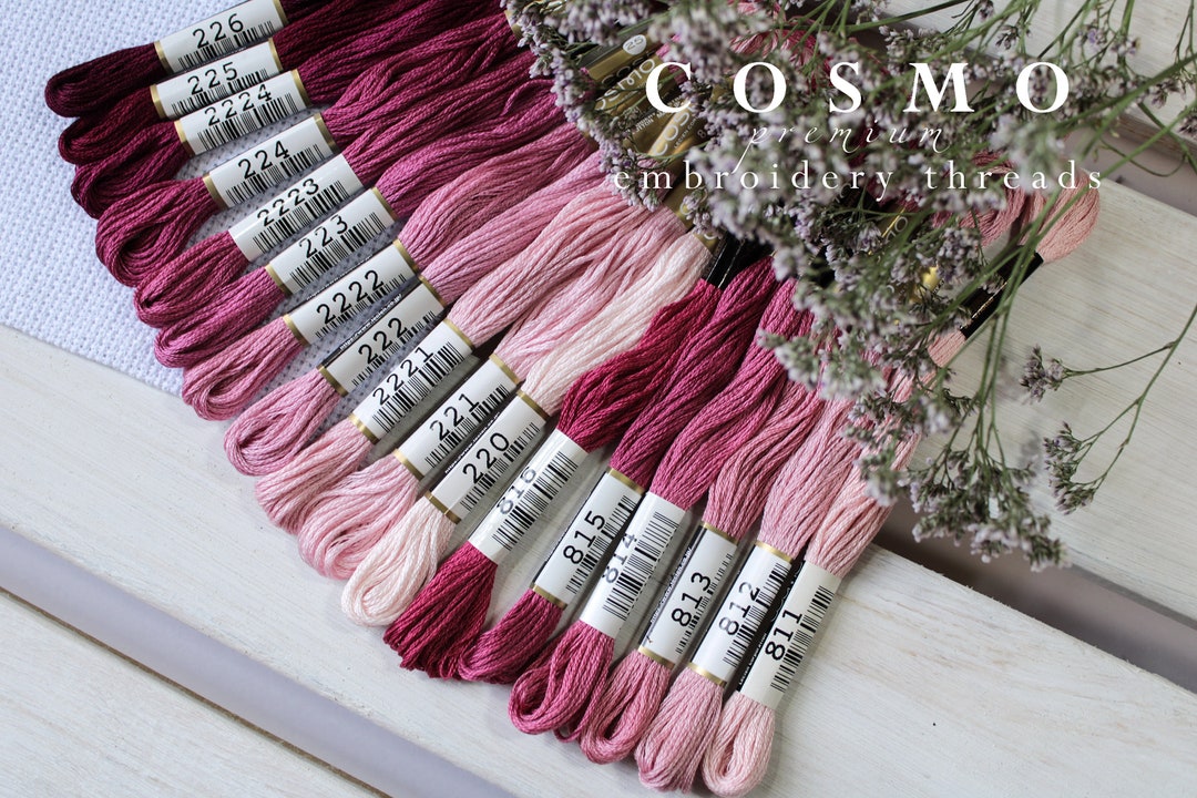 COSMO Embroidery Floss Bundle / Cosmo Thread Set of 17 Pcs / Cosmo ...