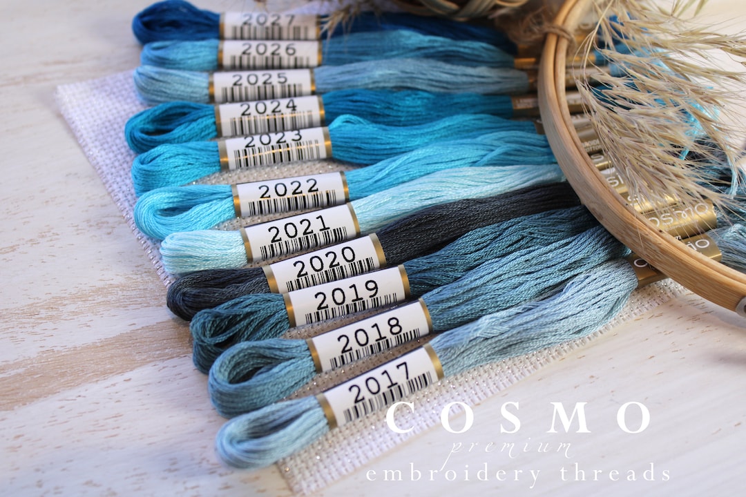 COSMO Embroidery Floss Bundle / Cosmo Thread Set of 11 Pcs / Cosmo ...