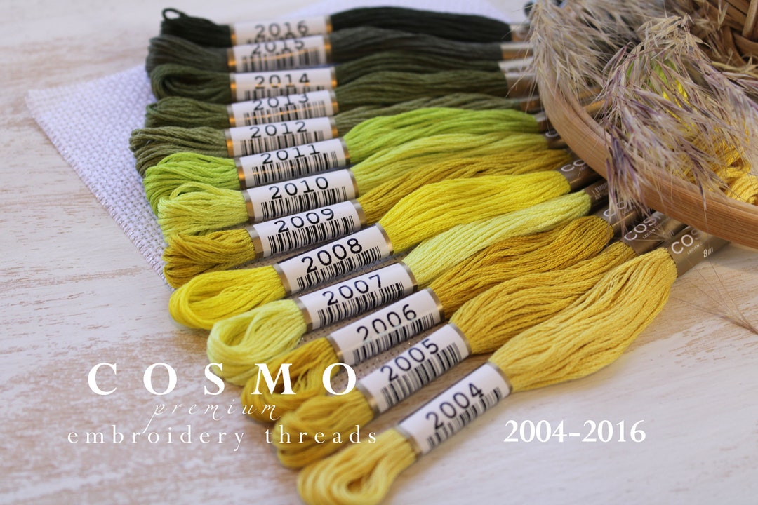 13 Skeins COSMO Embroidery Floss Bundle / Cosmo Thread Set of 13 Pcs ...