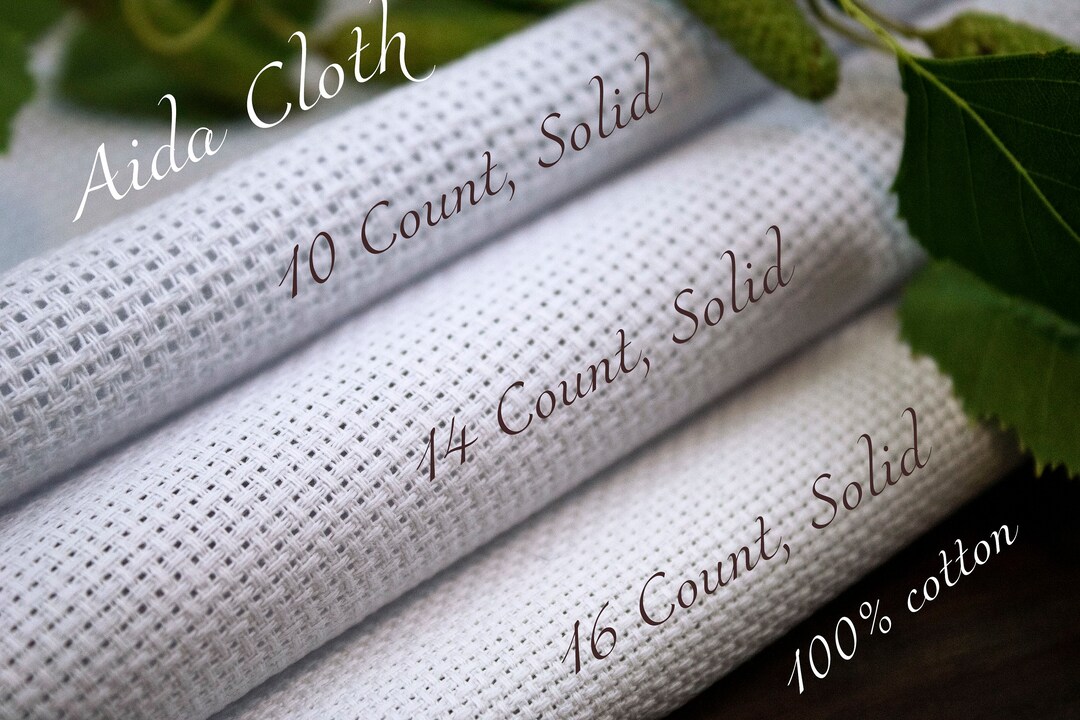 Zelenava / Starched White Aida Cloth 14 Count / 10 Count Aida / 16 ...