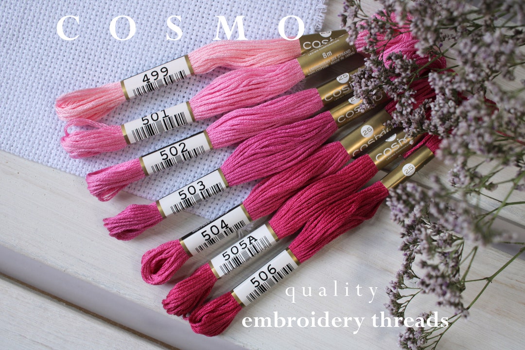 COSMO Embroidery Floss Bundle / Cosmo Thread Set of 7 Pcs / Cosmo ...
