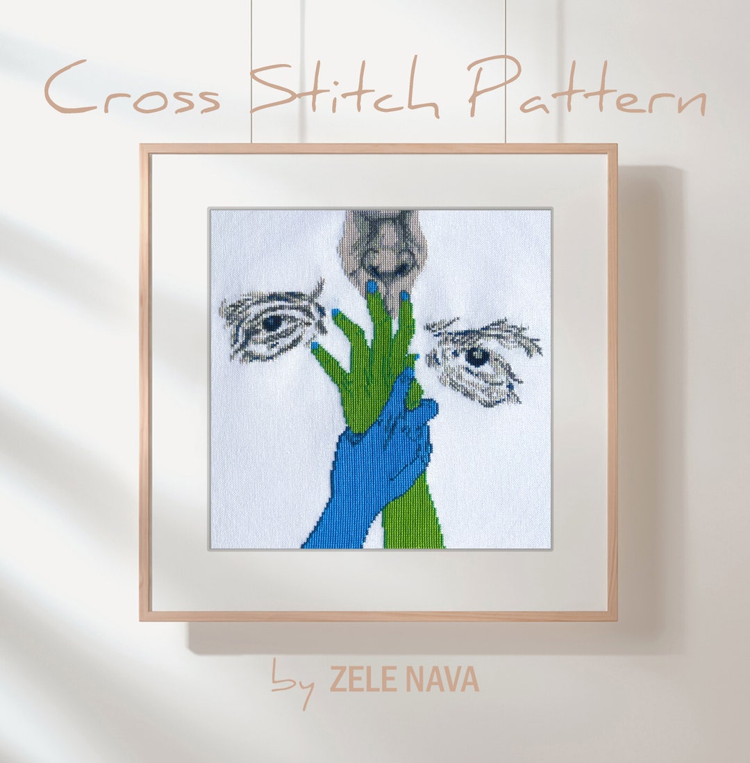 Digital Cross Stitch Pattern oddball / Modern Cross Stitch Pattern PDF ...