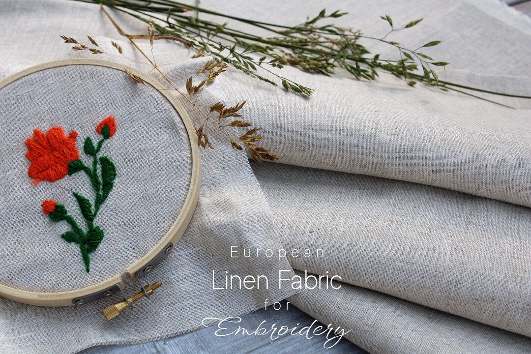 Embroidery Linen Scraps / Linen Fabric for Embroidery / Embroidery ...