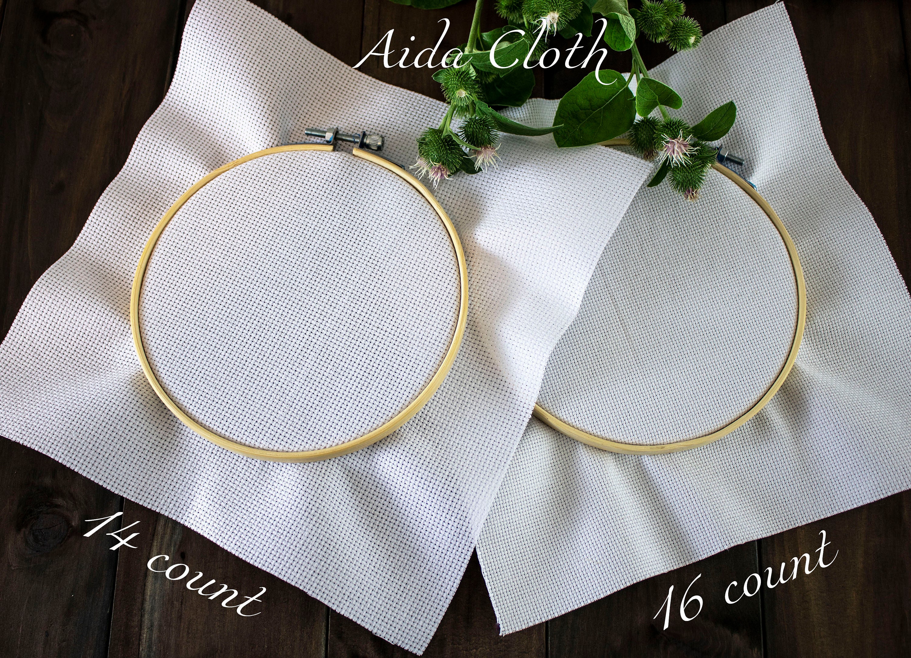 Zelenava / Starched White Aida Cloth 14 Count / 10 Count Aida / 16 ...