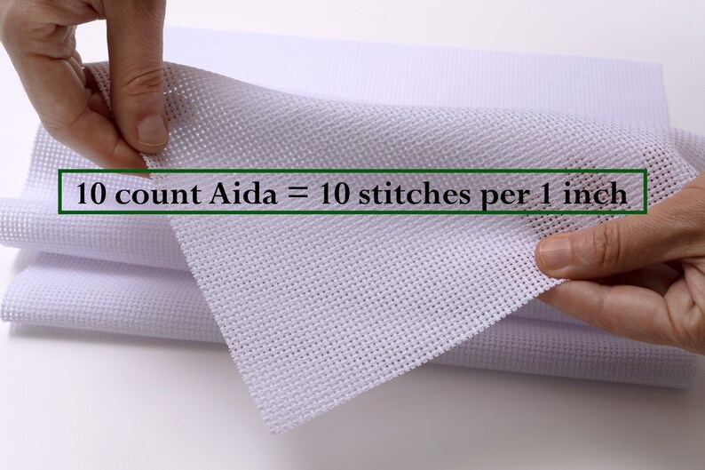 Zele Nava / 10 Count Aida Cloth / Comes in a ROLL / Gift Box / 100% ...