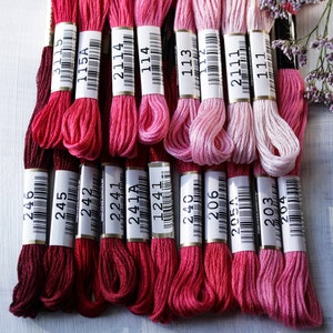 COSMO Embroidery Floss Bundle / Cosmo Thread Set of 19 Pcs / Cosmo ...