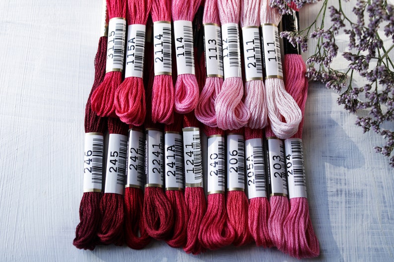 COSMO Embroidery Floss Bundle / Cosmo Thread Set of 19 Pcs / Cosmo ...