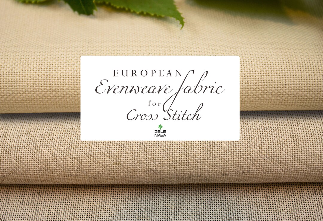 Zele Nava / 32 Count Linen Cross Stitch Fabric / 100% Cotton Evenweave ...