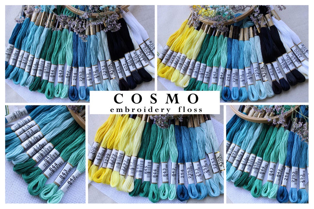 COSMO Embroidery Floss Bundles / Cosmo Thread Set / Cosmo Embroidery ...