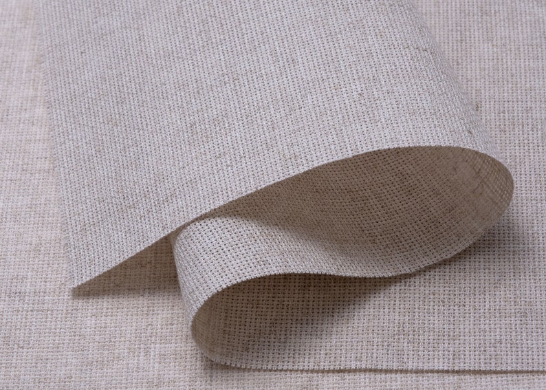 14 Count Aida Cloth / Linen Cross Stitch Fabric 14 Ct / Linen Aida ...
