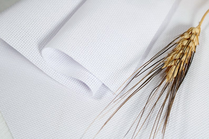Zelenava / Premium Quality SOFT Aida Cloth 16 Count / White Aida Fabric ...