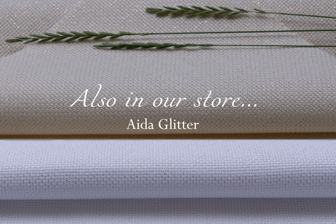 Zelenava / SOFT Aida Cloth 14 Count / White Aida Fabric / 100% Cotton ...