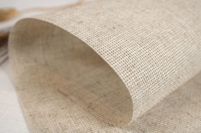 Zele Nava / Linen Cross Stitch Fabric / Starched Cross Stitch Linen ...