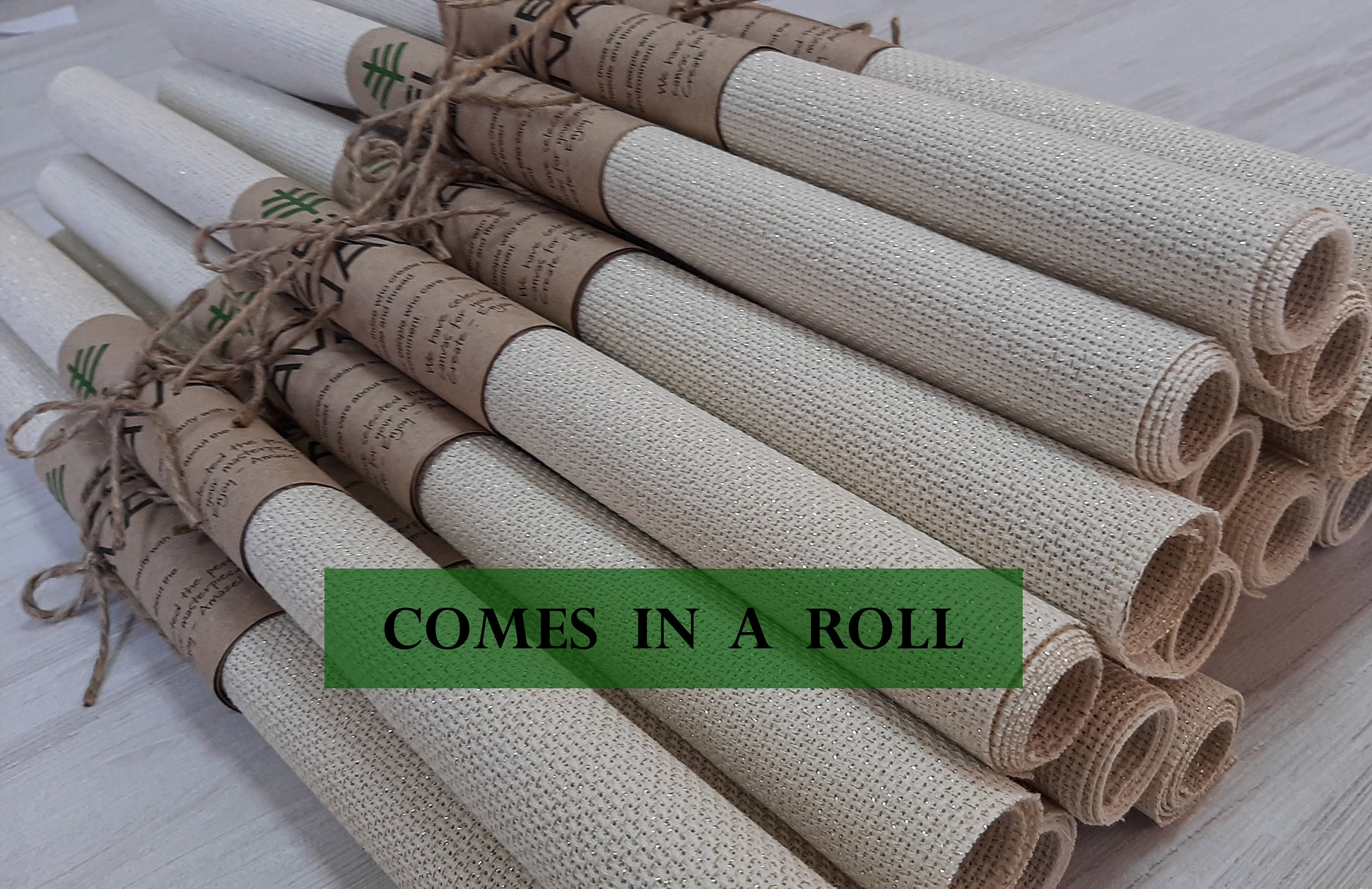 Zelenava/ Glitter Gold Aida Fabric 14 Count /gold Sparkle Aida Cloth ...