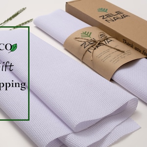 Zele Nava / 10 Count Aida Cloth / Comes in a ROLL / Gift Box / 100% ...