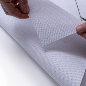 Zele Nava Silver Glitter Aida Fabric 14 Ct Silver Sparkle Aida Cloth ...