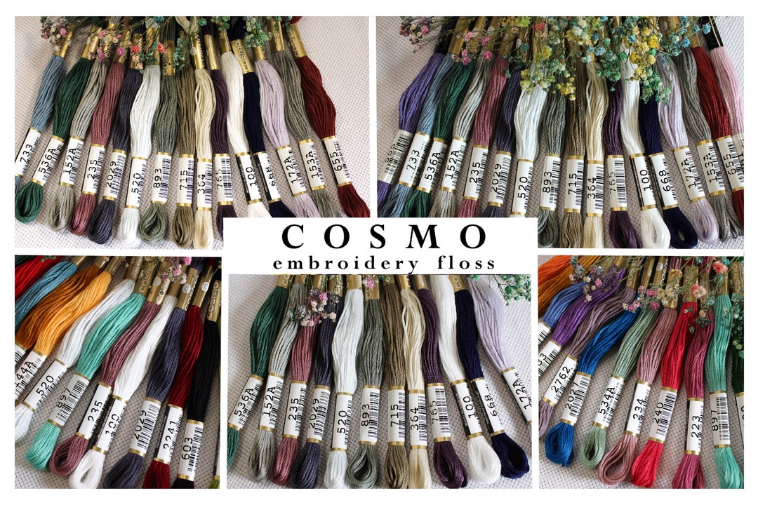 COSMO Embroidery Floss Kit / Cosmo Thread Set / Cosmo Embroidery Thread ...