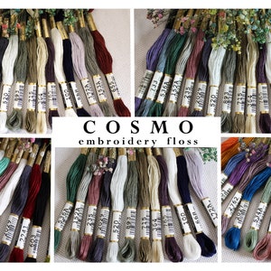 COSMO Embroidery Floss Kit / Cosmo Thread Set / Cosmo Embroidery Thread ...