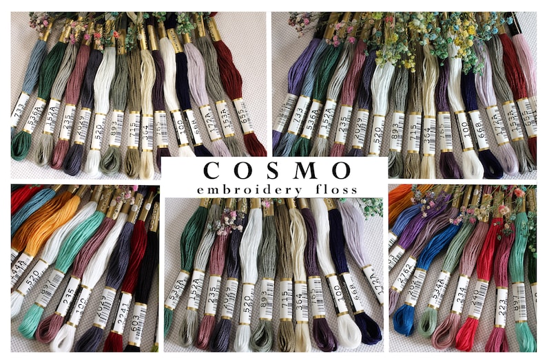 COSMO Embroidery Floss Kit / Cosmo Thread Set / Cosmo Embroidery Thread ...