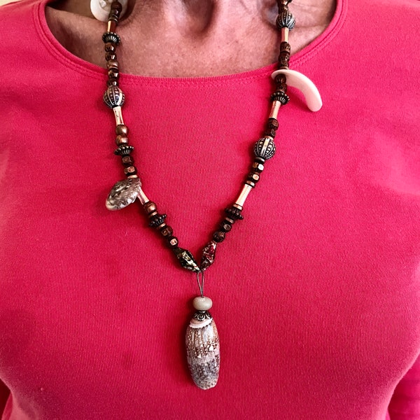 Olive Shell Pendant - Etsy