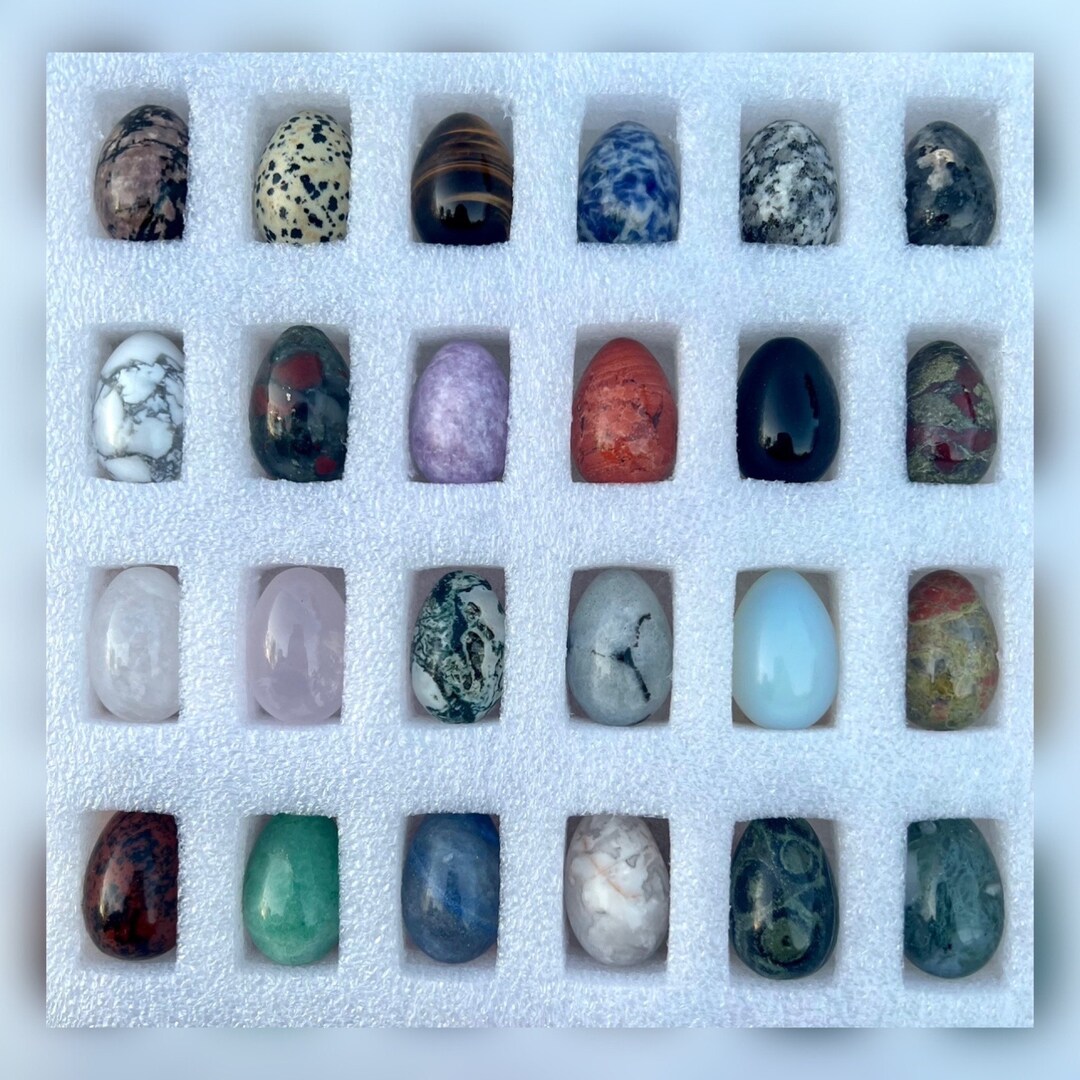 Crystal Gemstone Mini Egg (1") | Mini Crystal Egg | Mini Egg - Etsy