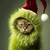 SET of 4, Santa Cat, Christmas Pet Portrait, Cute Cat Poster Print ...