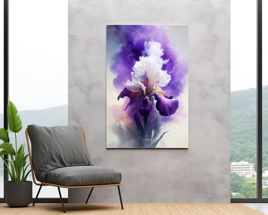 Irises Ephemeral Whispers. Floral Design for Prints and Other Decor ...