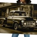 Chevy Pickup Metal Poster Aluminum Print Truck Canvas 1950s Art Pick up ...