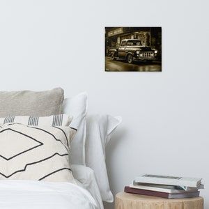 Chevy Pickup Metal Poster Aluminum Print Truck Canvas 1950s Art Pick up ...