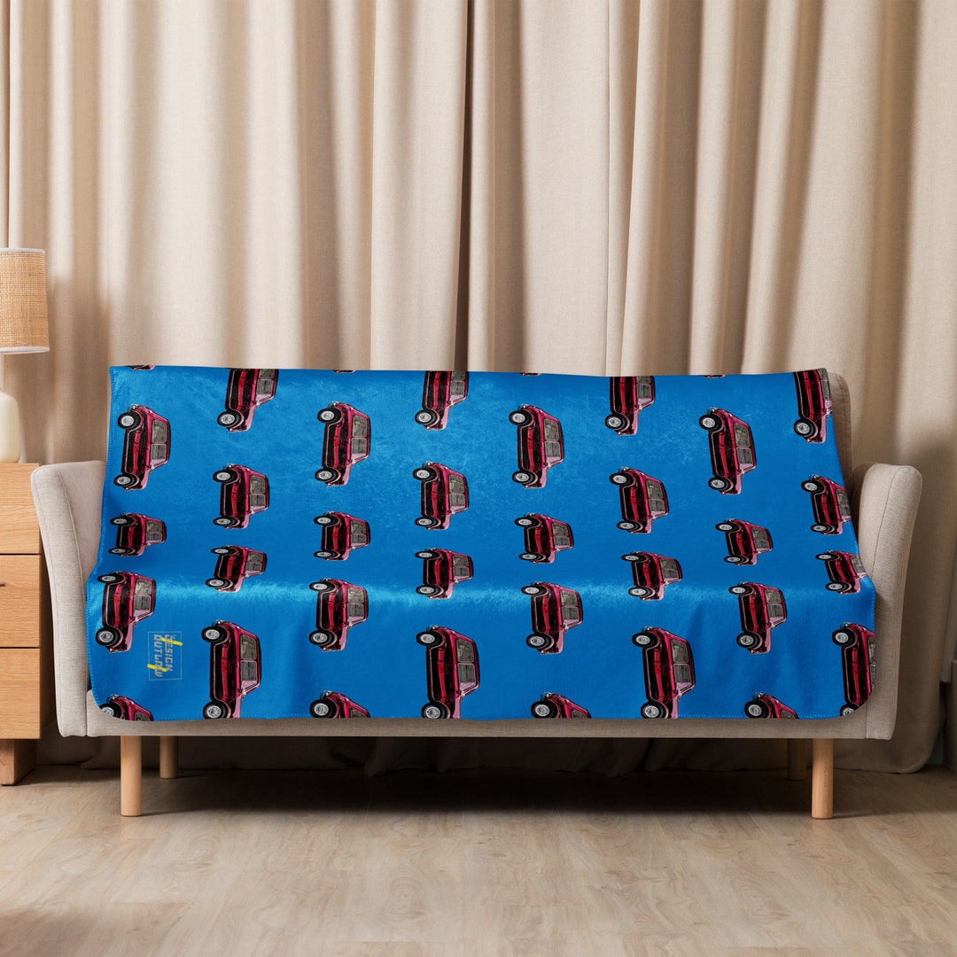 Mini Cooper Sherpa Blanket: Classic British Car Gift - Etsy