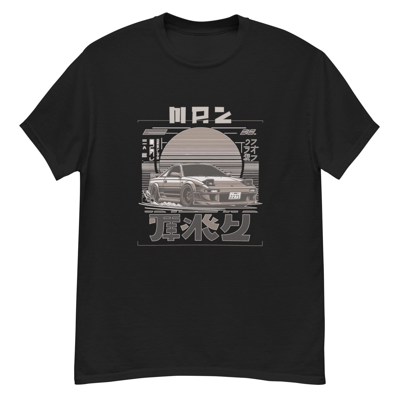 MR2 T-shirt – Vintage Japanese Graphic Art (front & Back) – MR2 JDM ...